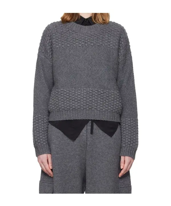 LISA YANG Signe Ribbed Knit Pullover - Black