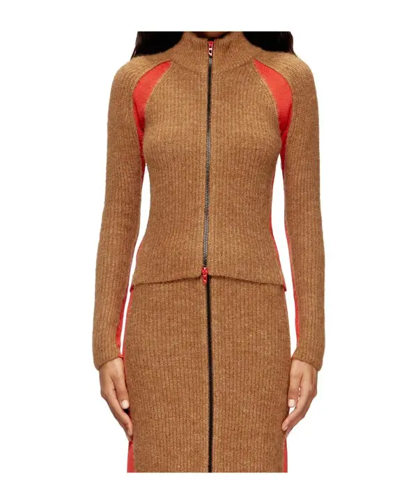 DIESEL® M-louise Ribbed Knit Cardigan
