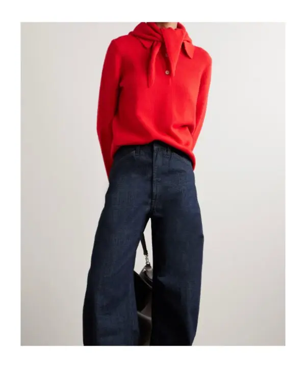 Arch4 Bessi Cashmere Polo Sweater - Red