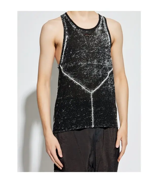 DIESEL® K-rick Embroidered-detail Linen Top