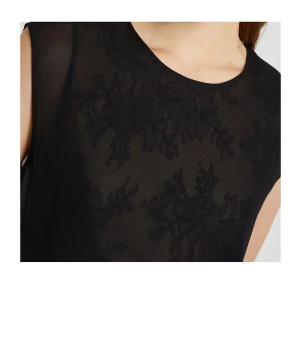 Marella Lace Hem Sleeveless Top