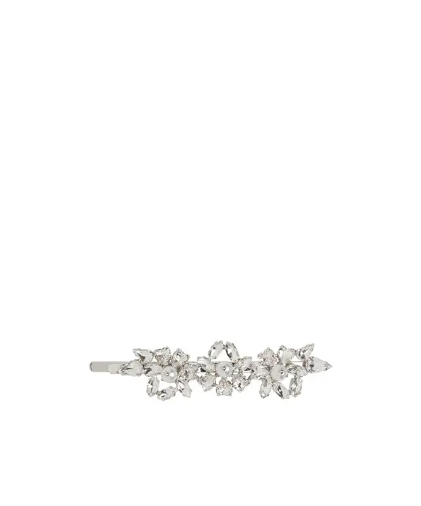 Simone Rocha Embellished Flower Hair Clip - Gray