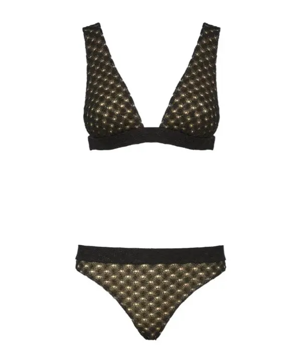 Missoni Lace Bralette Bikini - Black