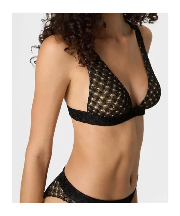 Missoni Lace Bralette Bikini - Black