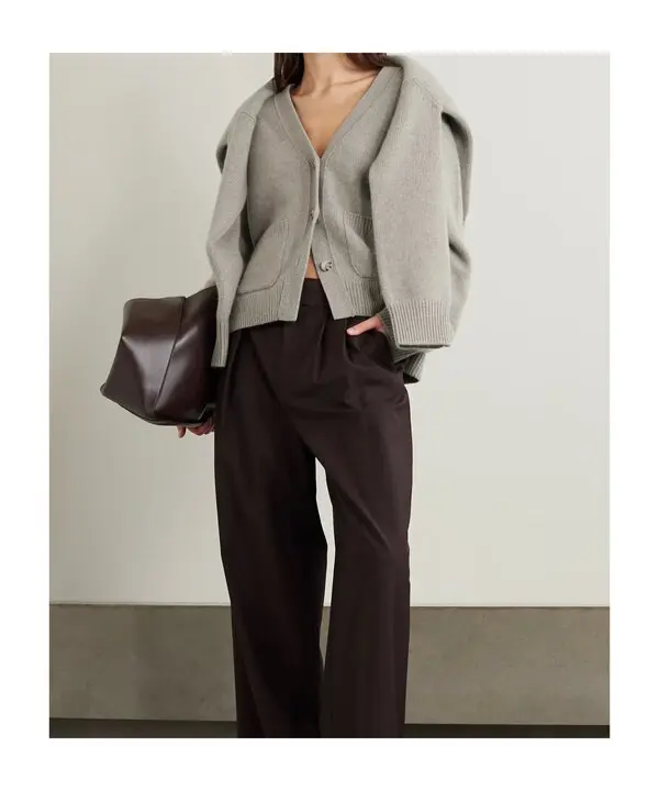 Arch4 Janelle Patch-pocket Button Cardigan - Beige