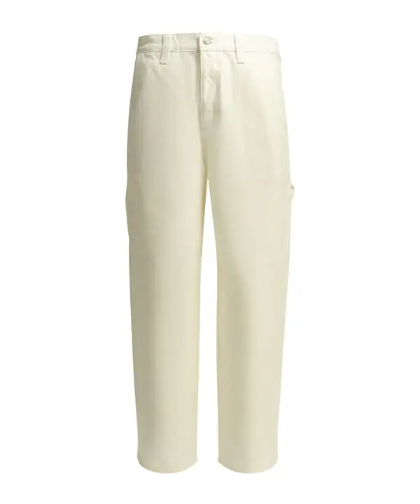 StÜssy Workwear Pants With Belt Loops - White