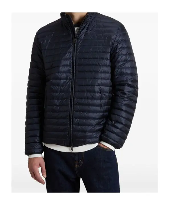 Woolrich Quilted Cotton Jacket With Double Zipper Closure
