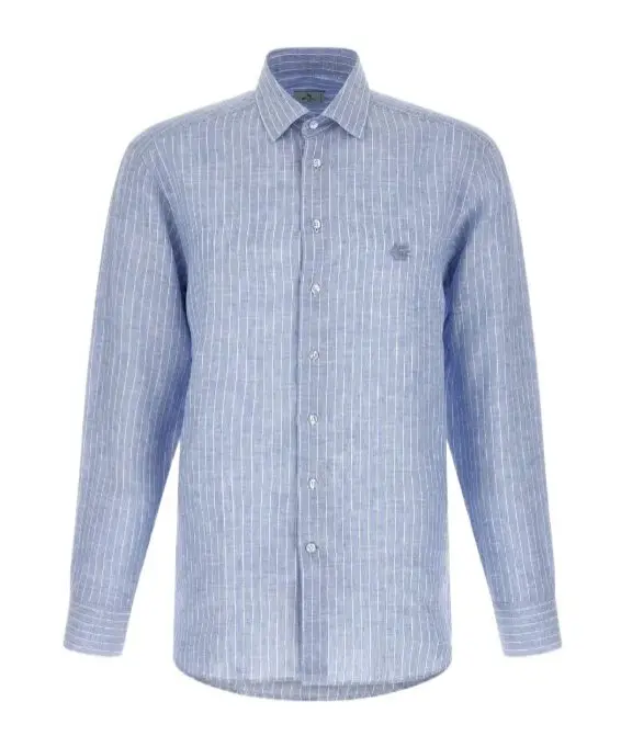 Etro Striped Logo-embroidery Shirt