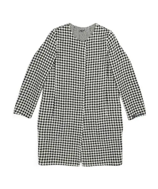 Max Mara A Thousand Birds" Plaid Round-neck Coat