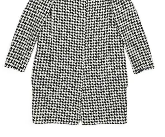 Max Mara A Thousand Birds" Plaid Round-neck Coat