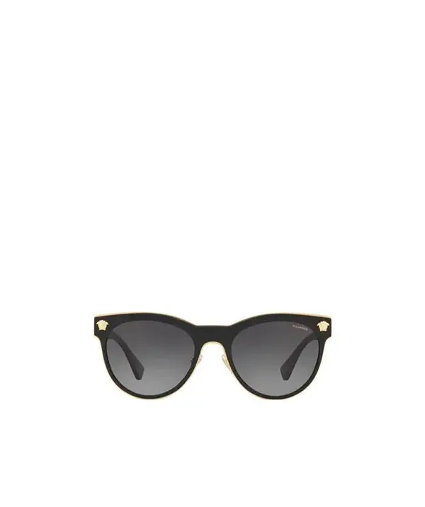 Versace Medusa Motif Embellished Sunglasses - Black