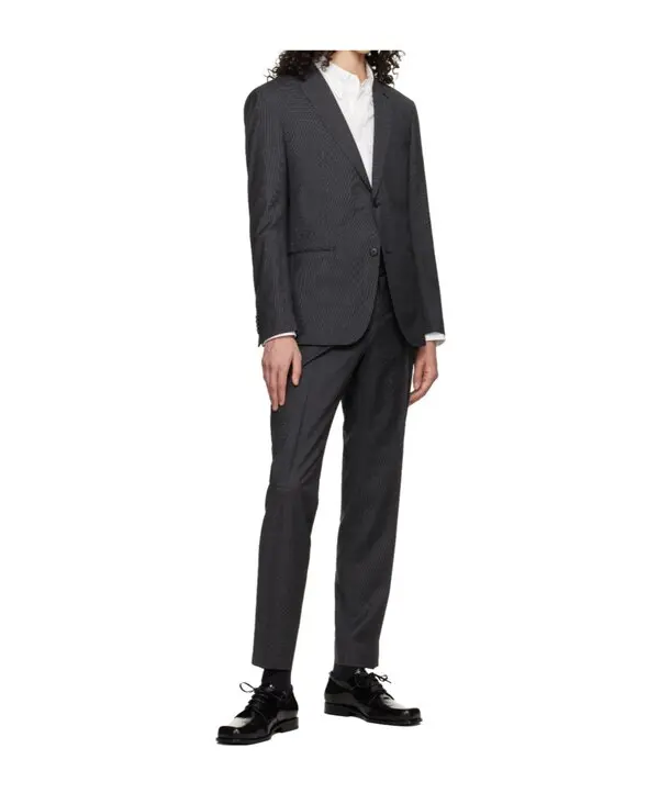 Hugo Boss Single-breasted Two-piece Suit - Black
