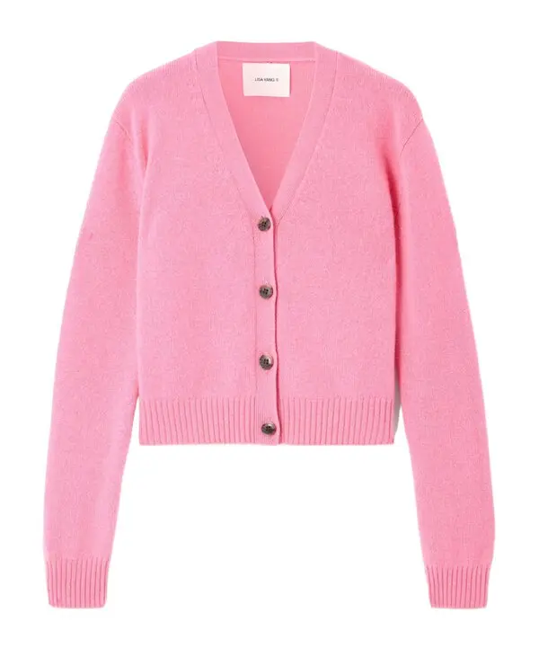 LISA YANG Long-sleeved Cardigan - Pink
