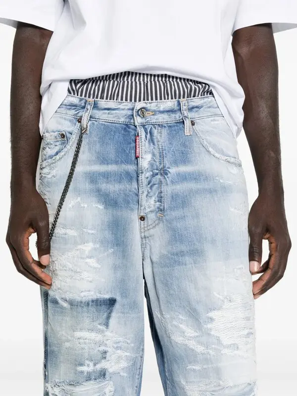 Dsquared2 Patchwork Distressed Jeans