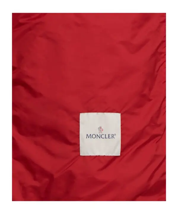 Moncler Hooded Nylon Rain Jacket - Red