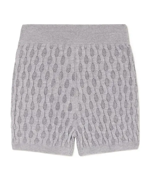 Dries Van Noten Merino Wool Knit Cutout Shorts