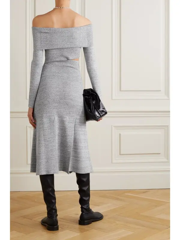 Proenza Schouler Off-shoulder Cutout Midi Dress