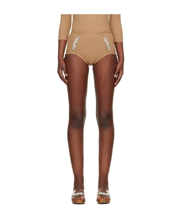 Simone Rocha Sculpt Briefs - Toffee/pearl/clear