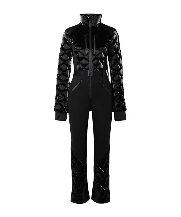 Mackage High-necked Bodysuit With Zipper Closure And Belt