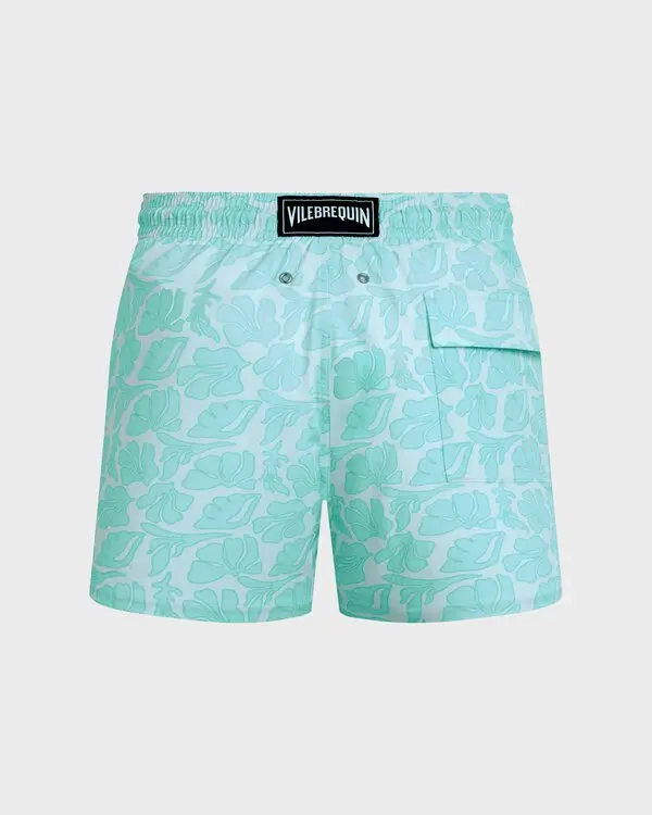 Vilebrequin Drawstring Swim Trunks With All-over Print
