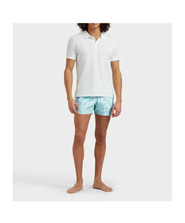 Vilebrequin Drawstring Swim Trunks With All-over Print
