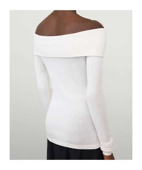 LISA YANG Claudina Off-shoulder Knitted Top