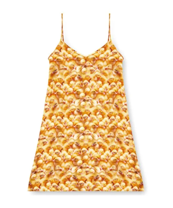 DIESEL® D-ulcet" Print Midi Dress - Yellow