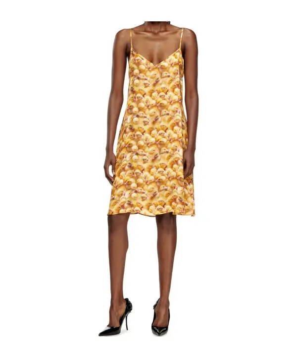 DIESEL® D-ulcet" Print Midi Dress