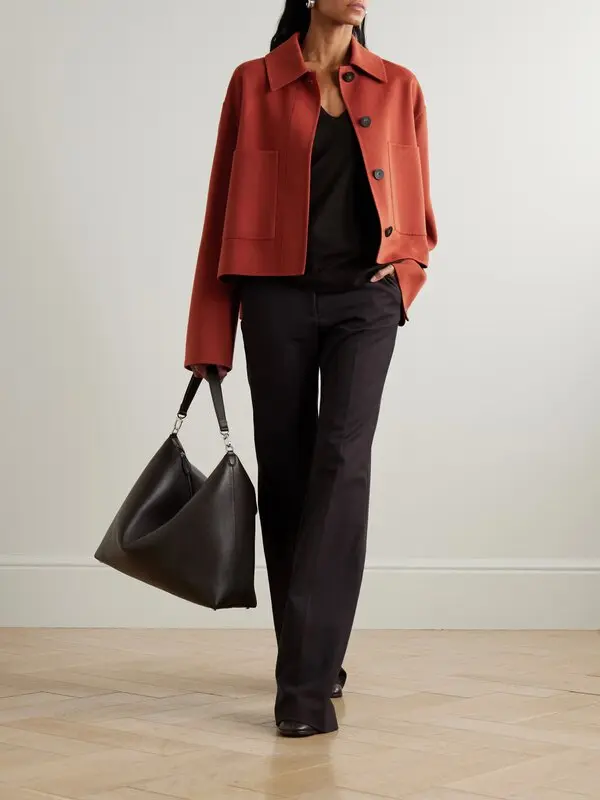 JOSEPH Kalaa Wool Blend Casual Jacket - Orange