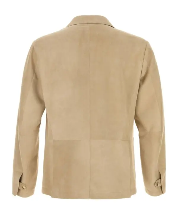 Canali Double-breasted Suede Blazer