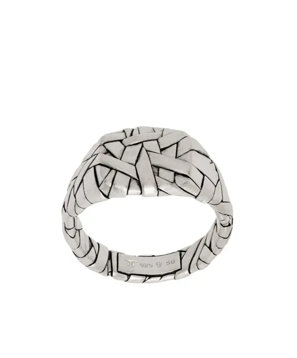 Tom Wood Quilt Small Ring - White