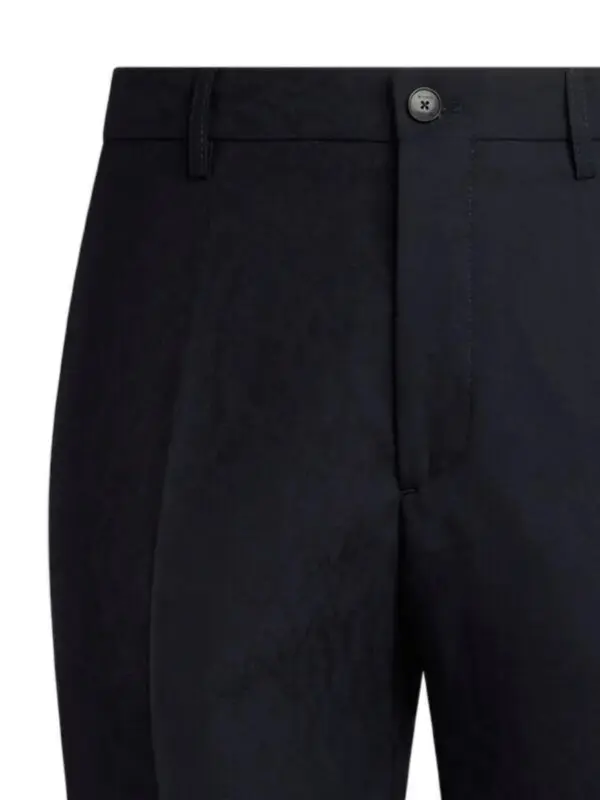 Etro Pleated Tailored Jacquard Trousers - Black