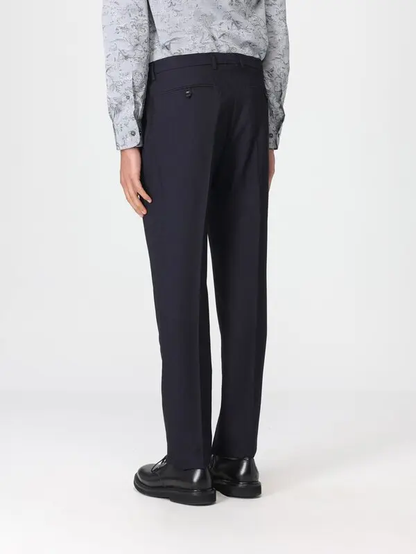 Etro Pleated Tailored Jacquard Trousers - Black