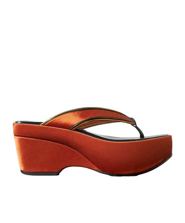Dries Van Noten Platform High-heeled Sandals - Orange