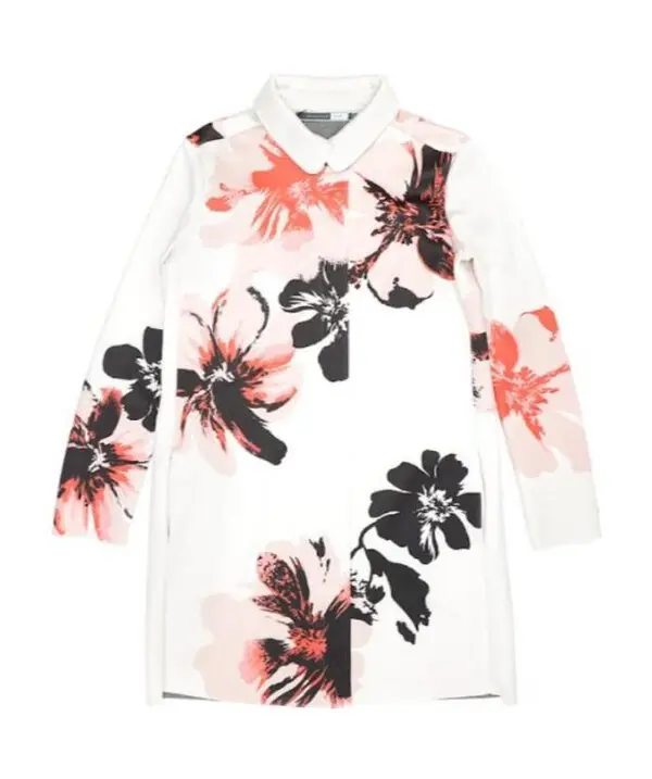 Sportmax Lapel Printed Casual Jacket - White
