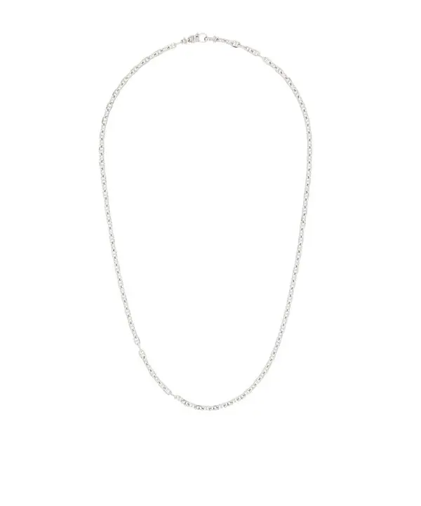 Tom Wood Sterling Silver Cable Chain Necklace - White