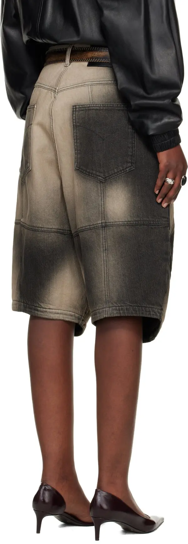 LU'U DAN Distressed Denim Shorts