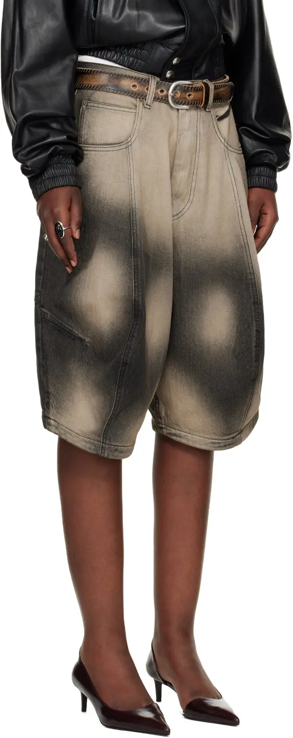 LU'U DAN Distressed Denim Shorts