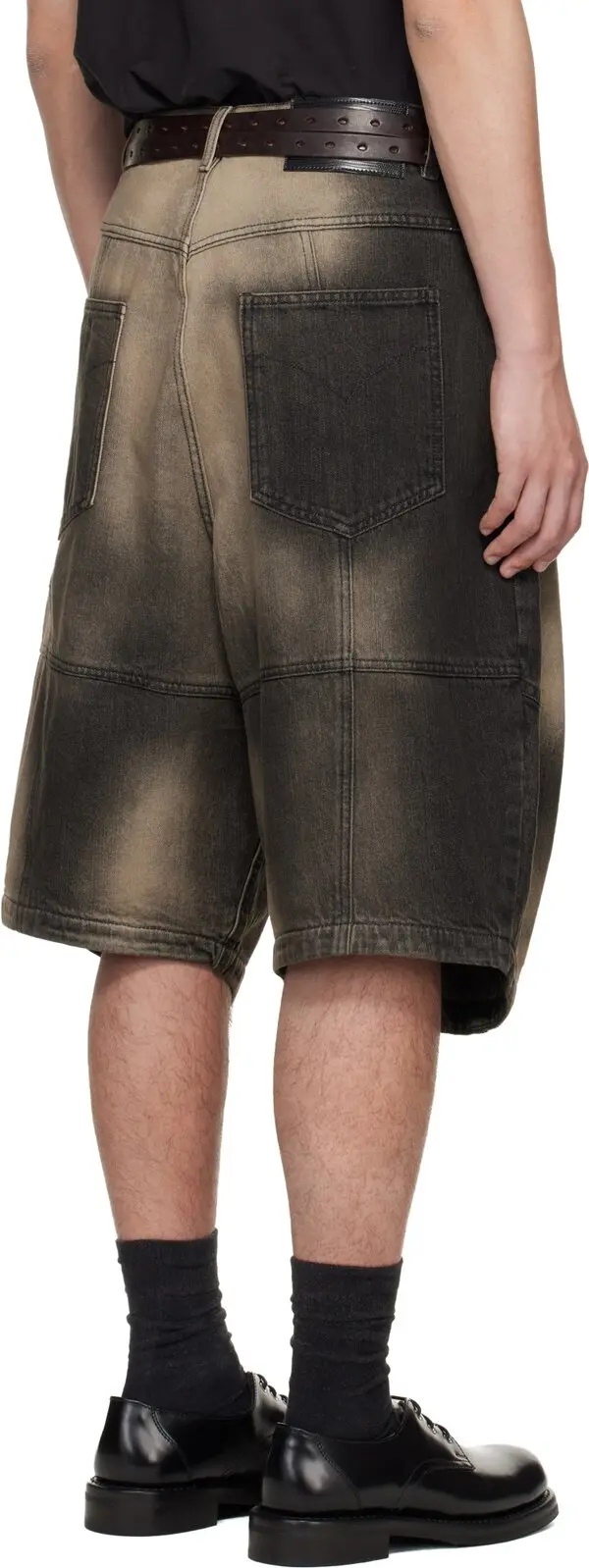 LU'U DAN Distressed Denim Shorts