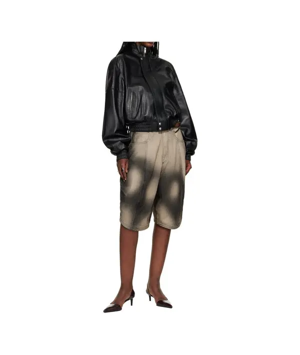 LU'U DAN Distressed Denim Shorts