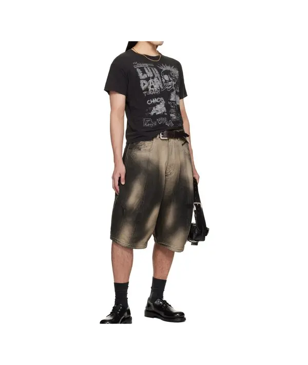 LU'U DAN Distressed Denim Shorts