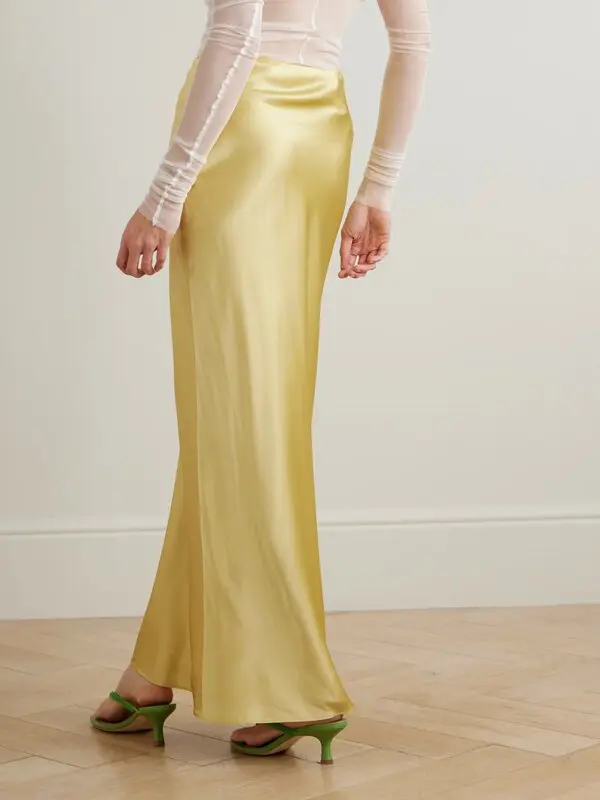 Cult Gaia Satin Maxi Skirt