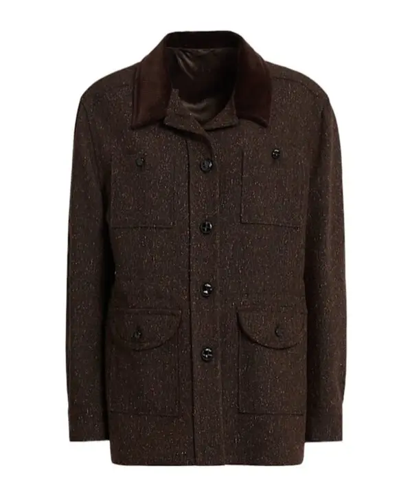 BLAZÉ MILANO Wool Blend Jacket With Button Details