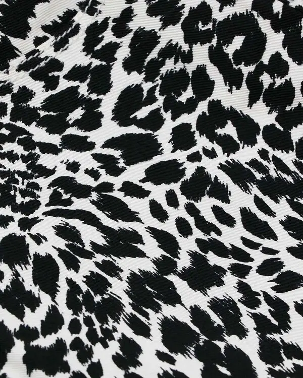 Moschino Leopard Print Jeans - Black