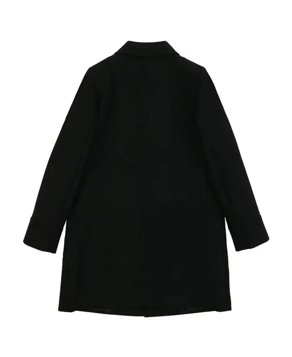 Max Mara Classic Collar Coat With Embellished Details