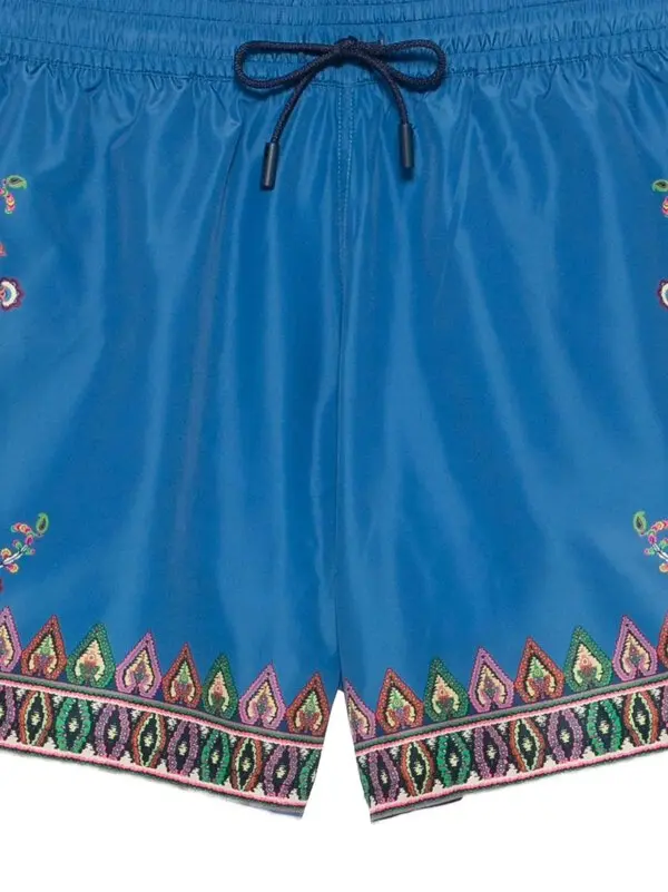 Etro Paisley Printed Drawstring Shorts