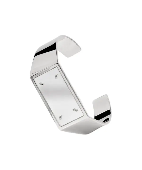MAISON MARGIELA Four Stitches Cuff Bracelet - Polished Palladio