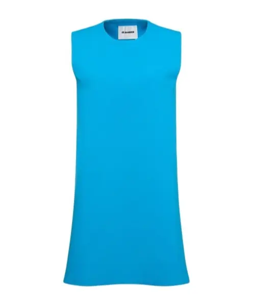 JIL SANDER Sleeveless Knitted Mini Dress