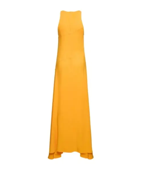 JIL SANDER Sleeveless Asymmetrical Hem Maxi Dress