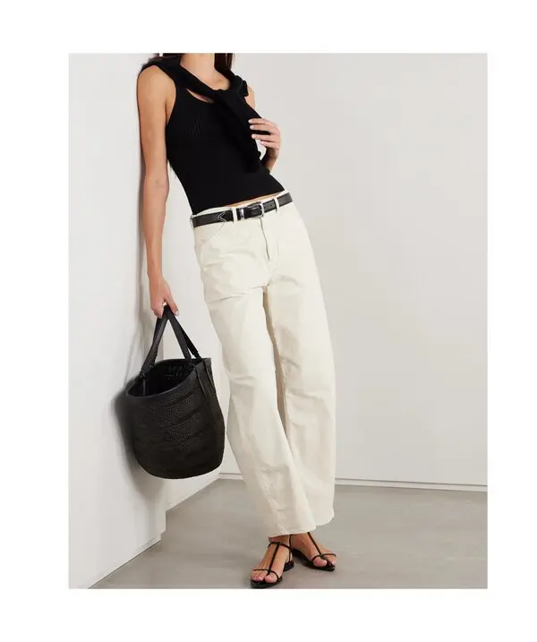 NILI LOTAN Ribbed Tank Top